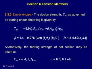 IS800overview based on IS800 indian steel code | PPT