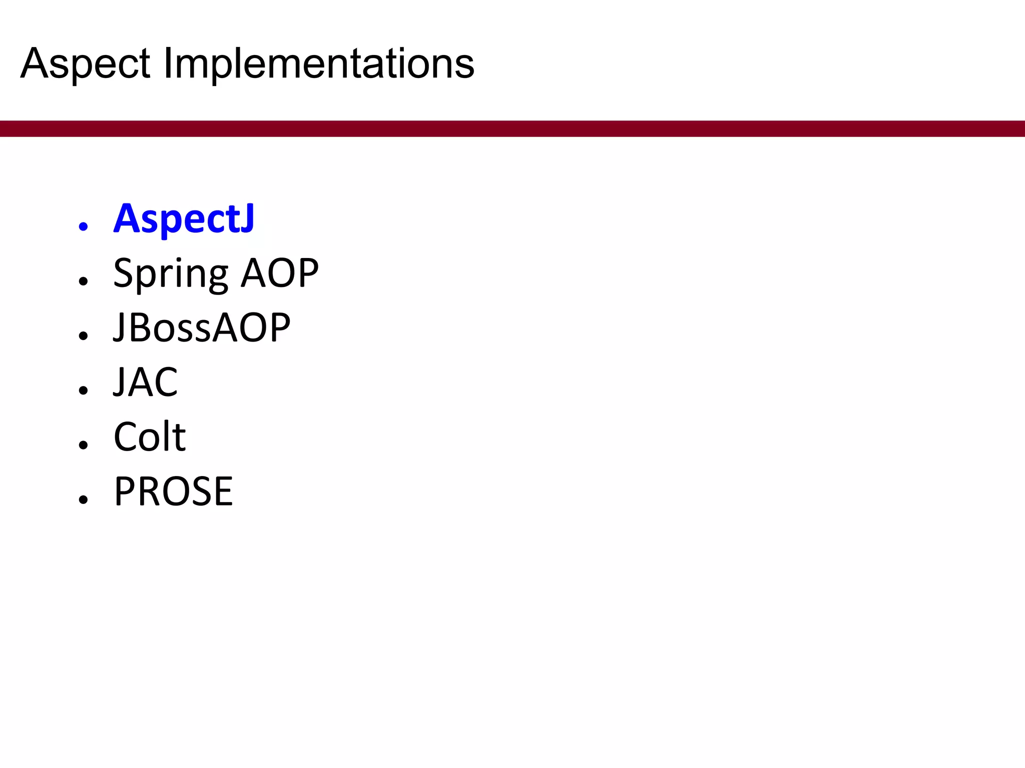 AspectJ Android with Example | PPT