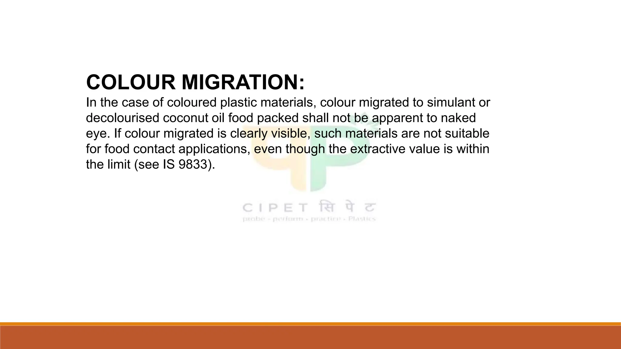 IS 9845 overall migration test for woven sac | PPTX