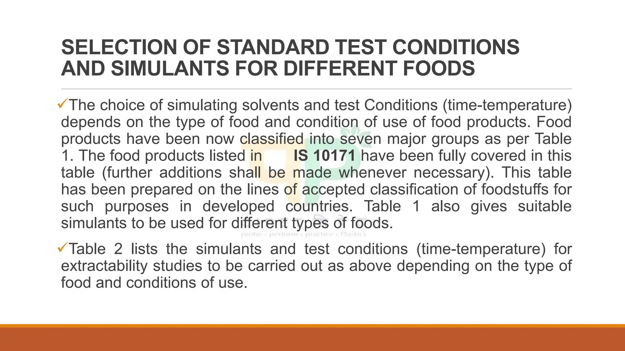 IS 9845 overall migration test for woven sac | PPTX
