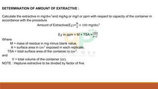 IS 9845 overall migration test for woven sac | PPTX