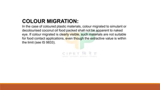 IS 9845 overall migration test for woven sac | PPTX