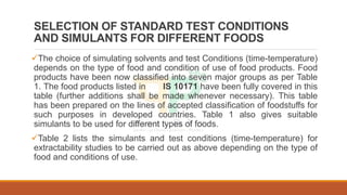 IS 9845 overall migration test for woven sac | PPTX