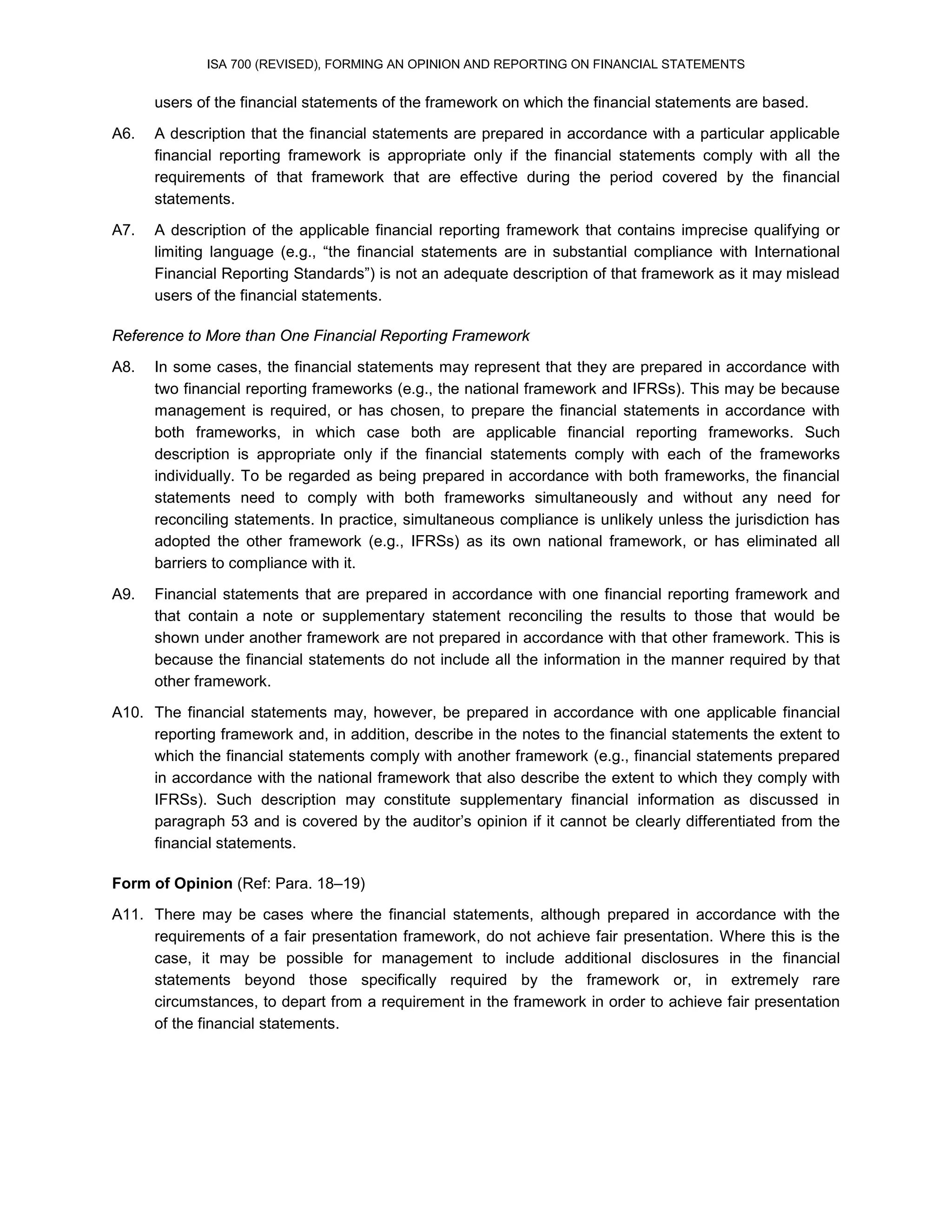 ISA: 700-Revised | PDF