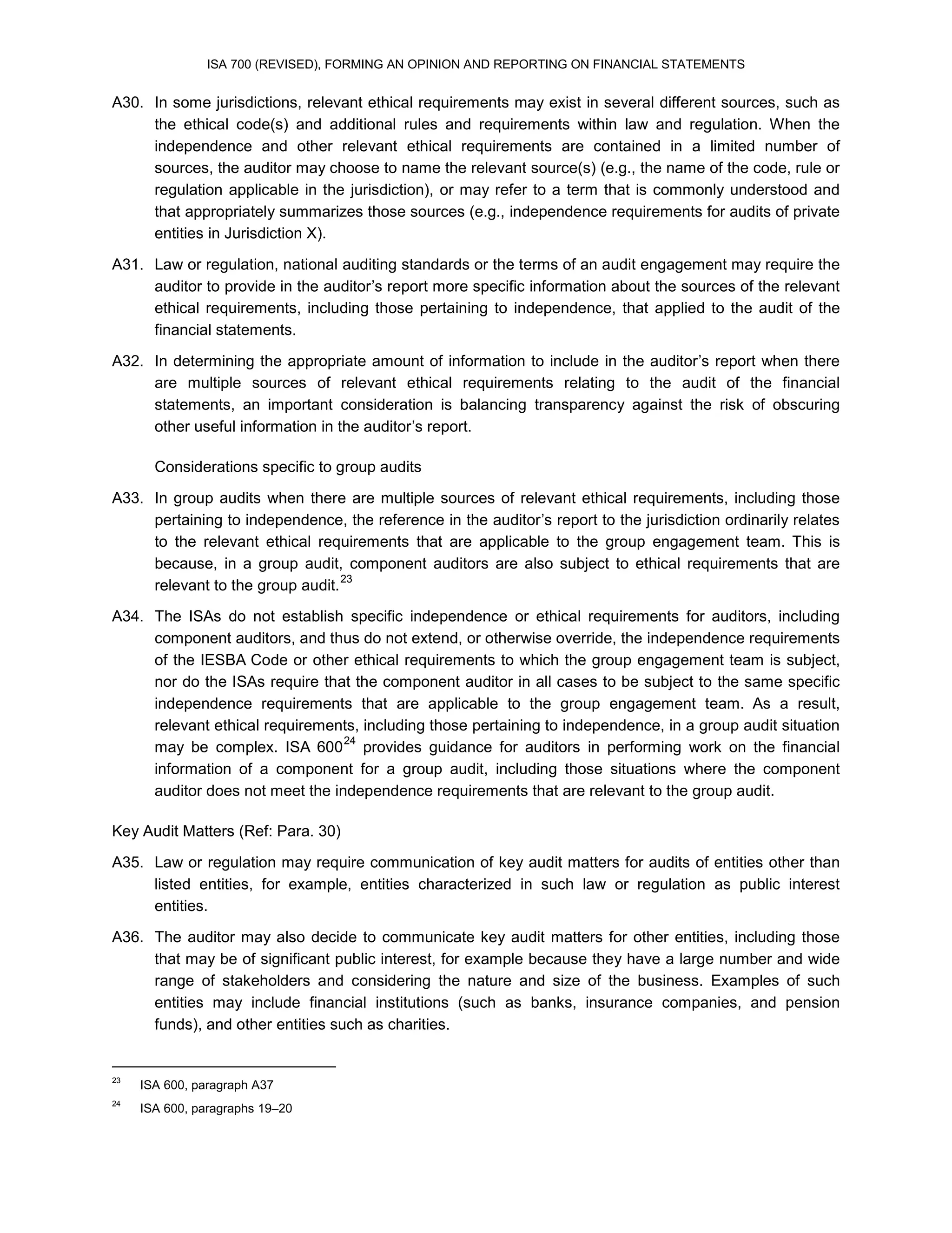 ISA: 700-Revised | PDF