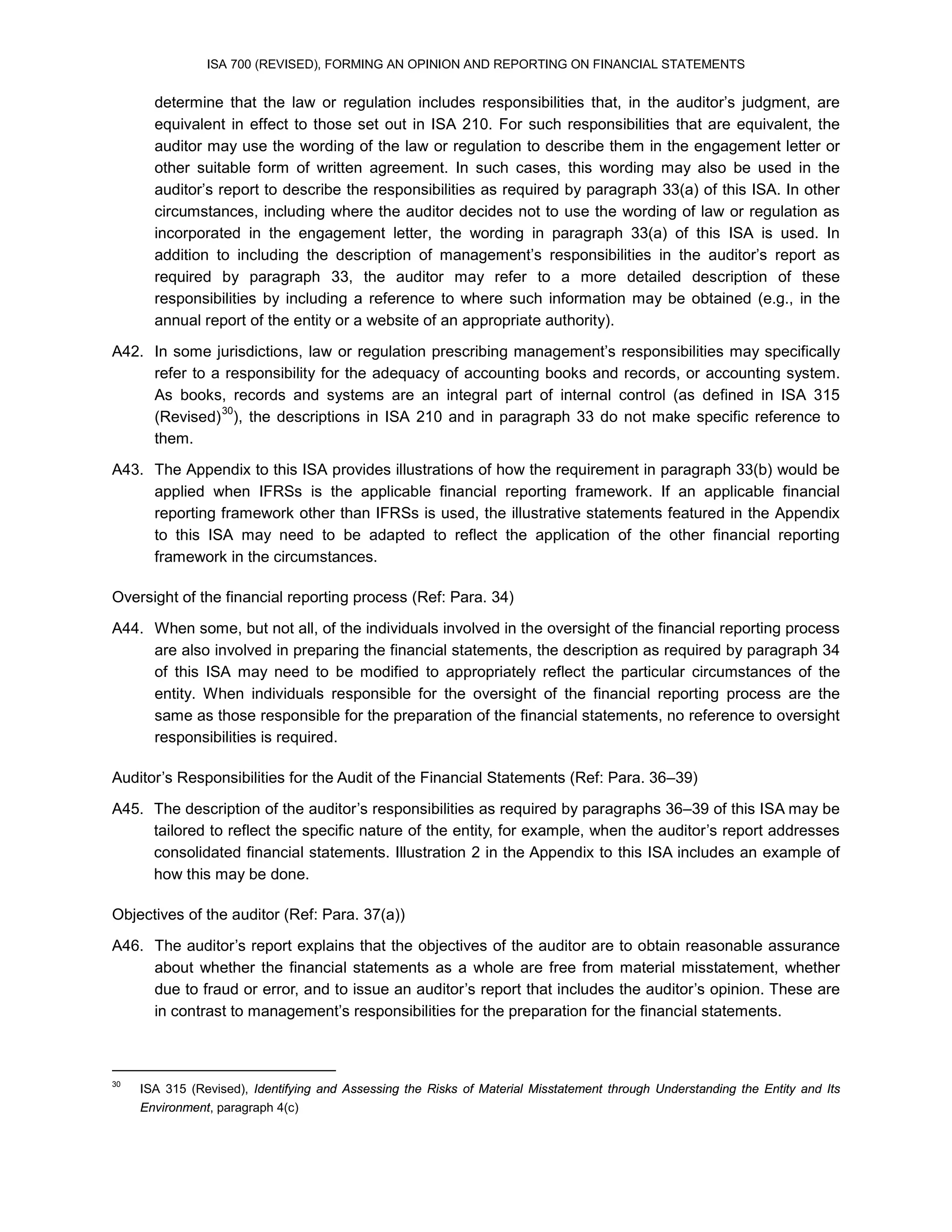 ISA: 700-Revised | PDF