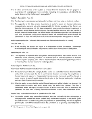 ISA: 700-Revised | PDF