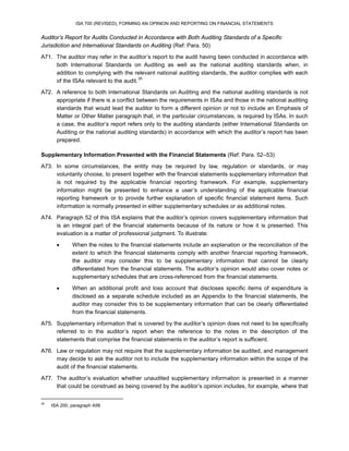 ISA: 700-Revised | PDF