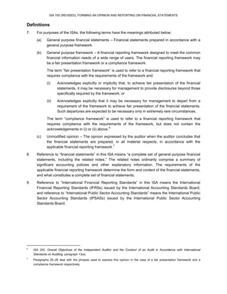 ISA: 700-Revised | PDF