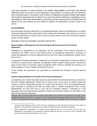 ISA: 700-Revised | PDF