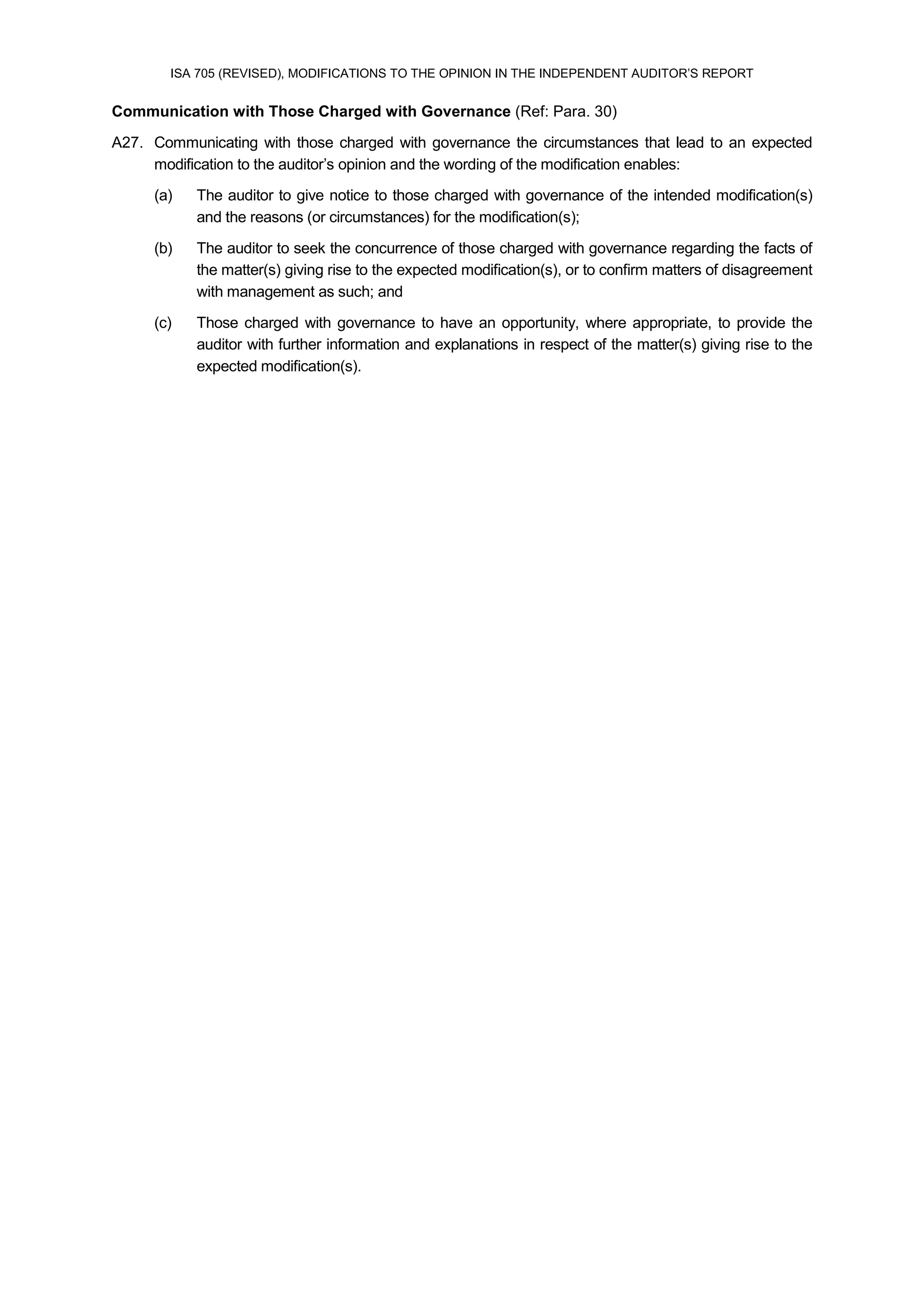 ISA: 705-Revised | PDF