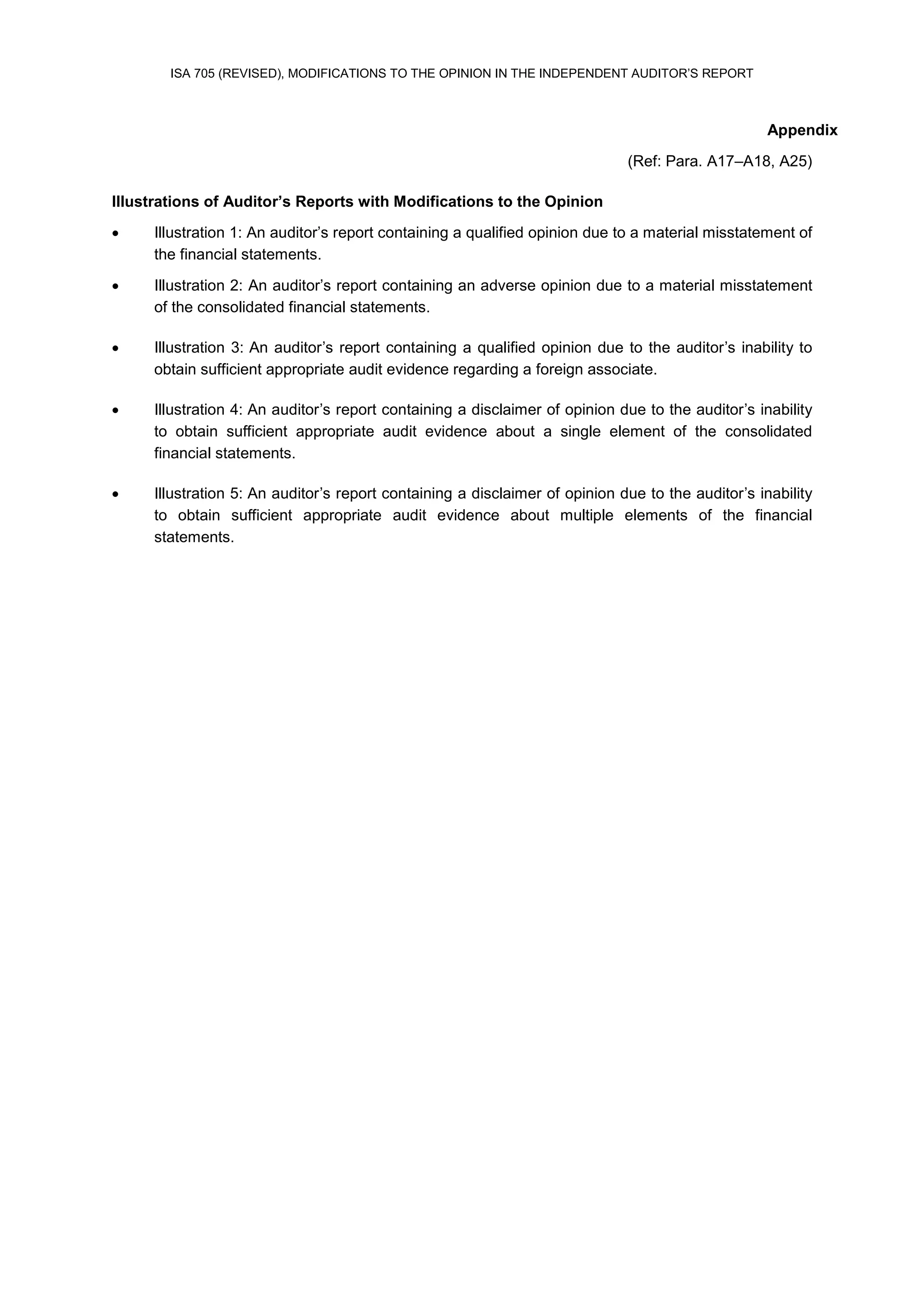 ISA: 705-Revised | PDF