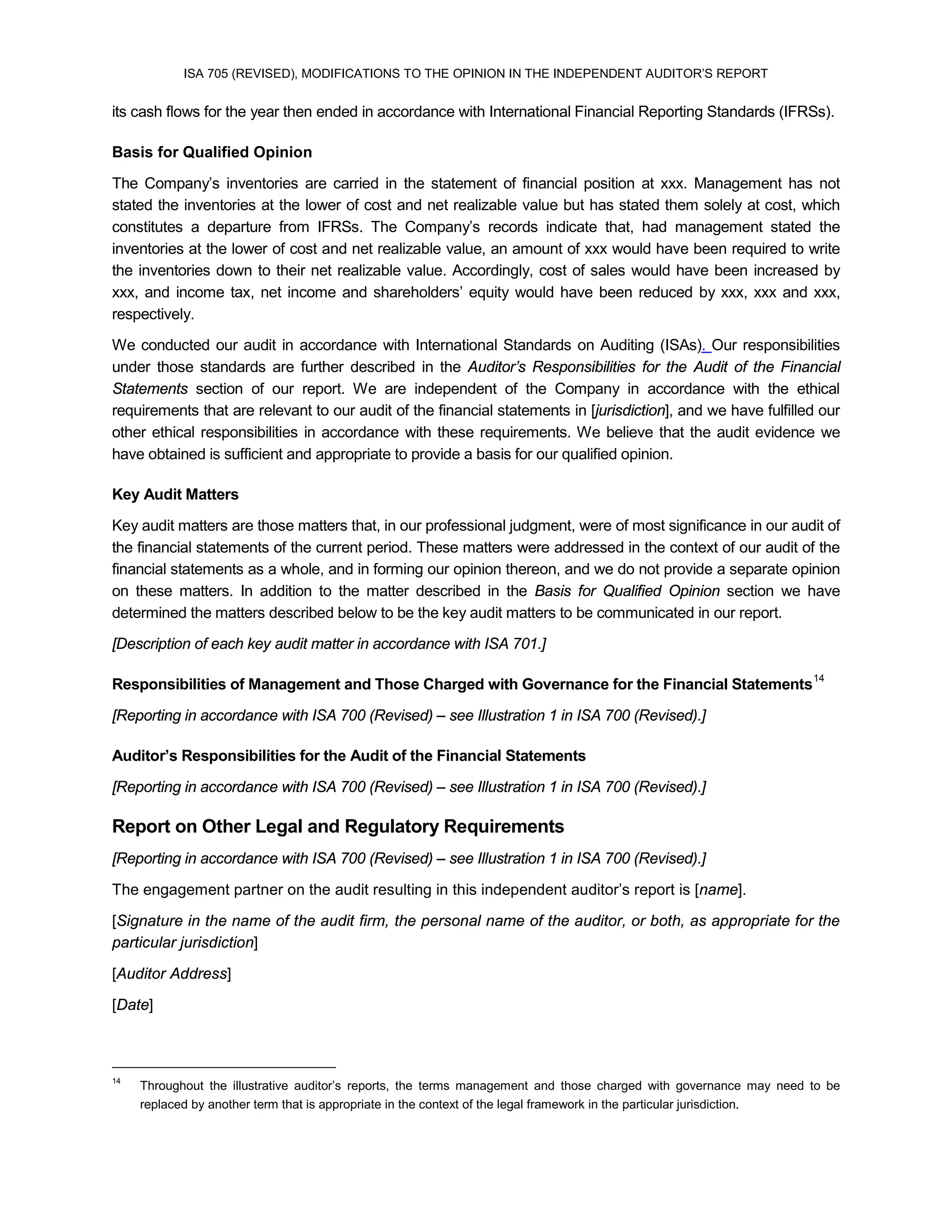 ISA: 705-Revised | PDF