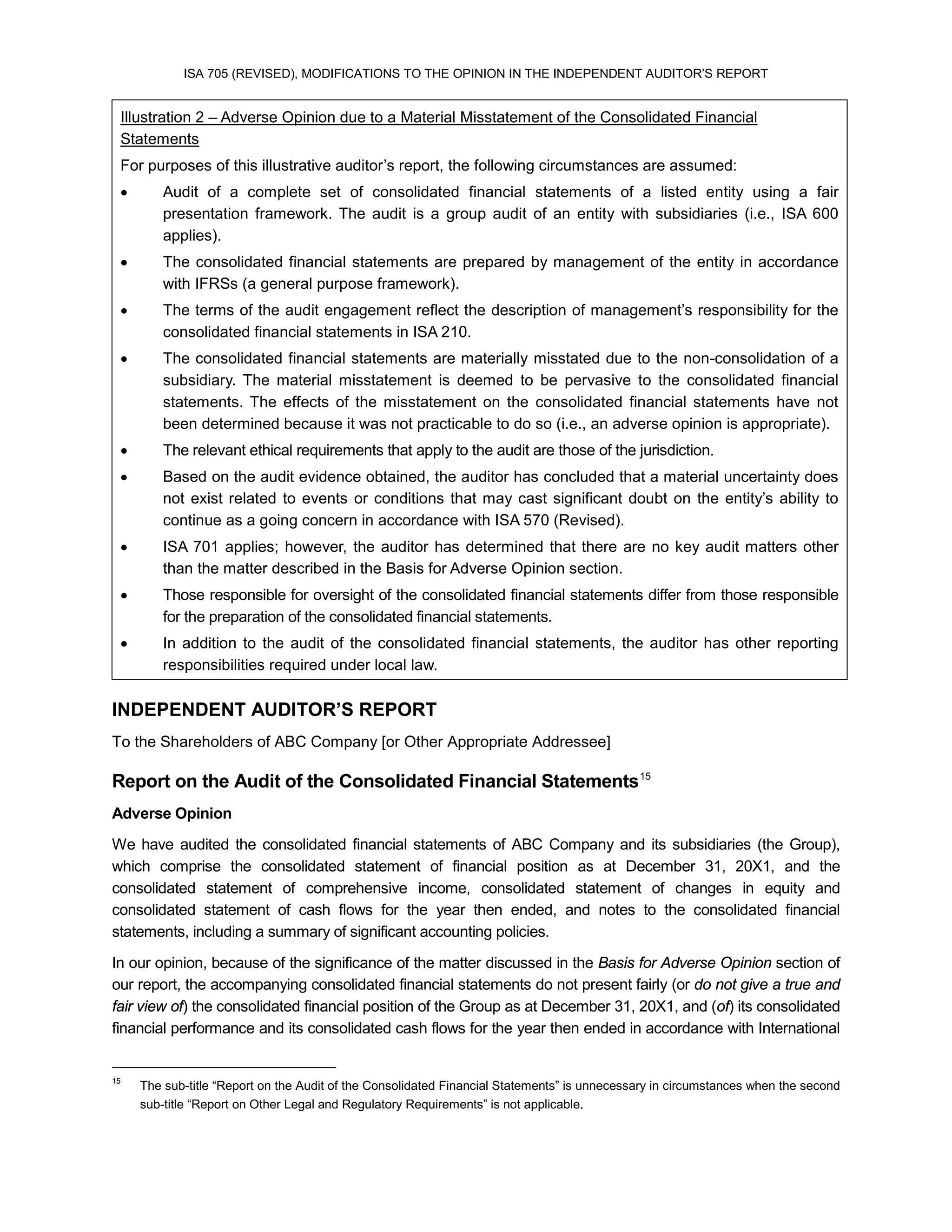 ISA: 705-Revised | PDF