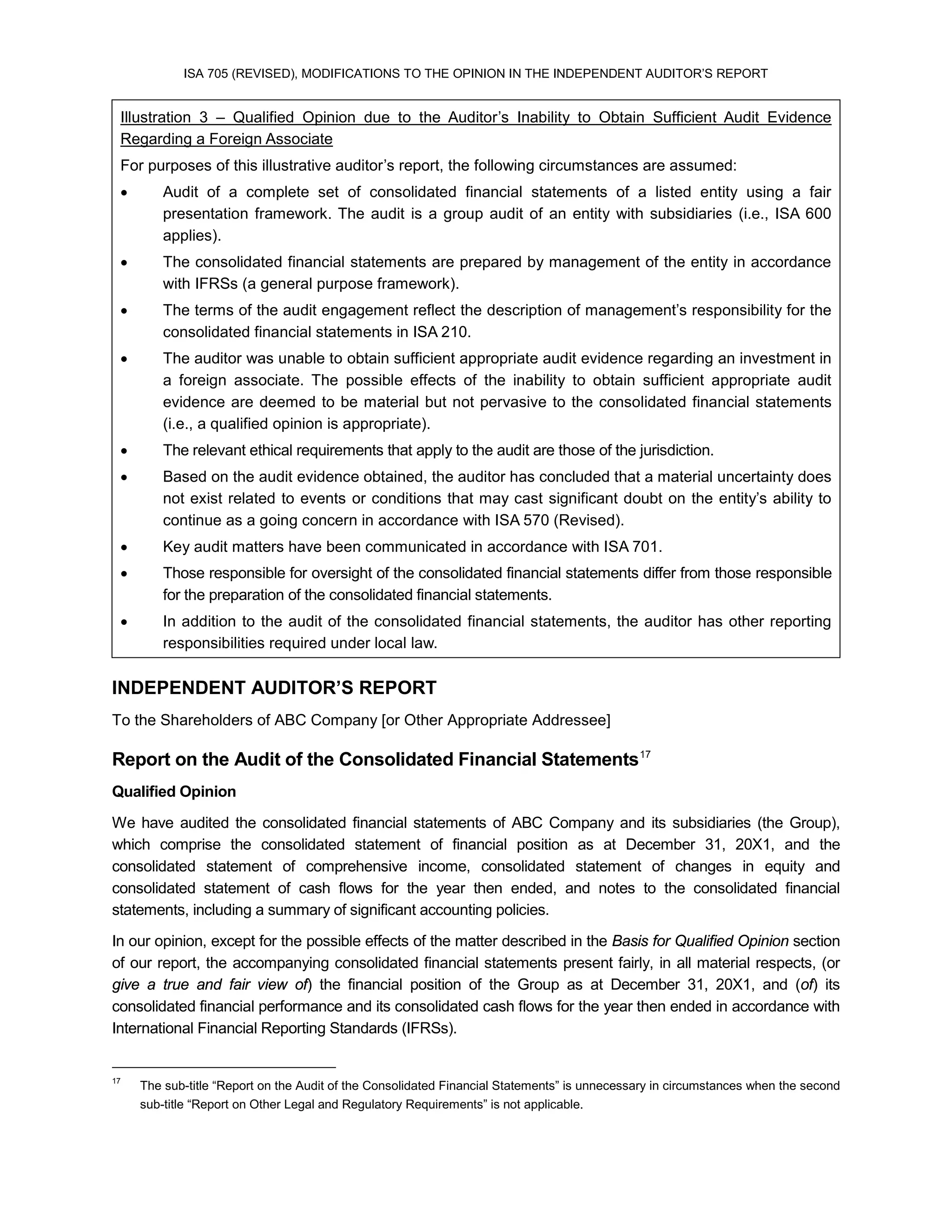 ISA: 705-Revised | PDF