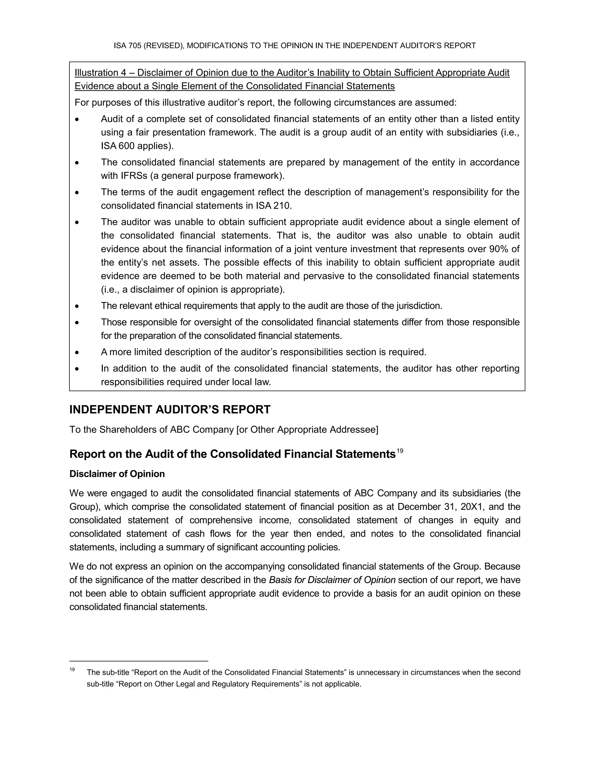 ISA: 705-Revised | PDF