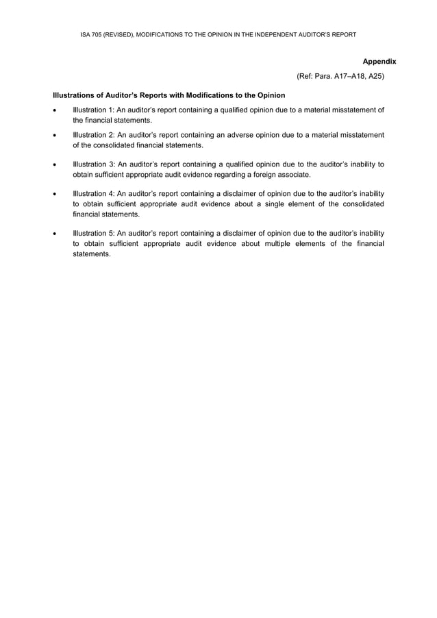 ISA: 705-Revised | PDF