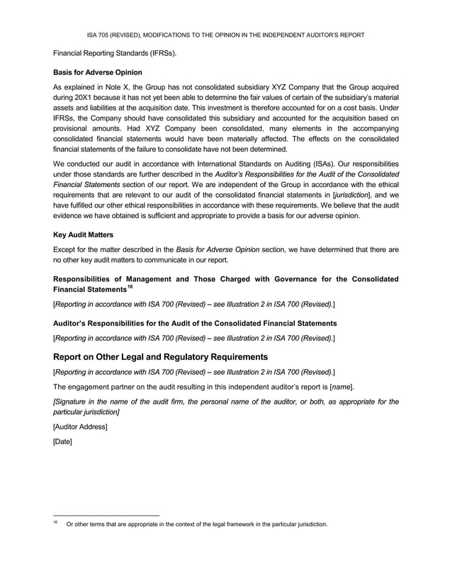 ISA: 705-Revised | PDF