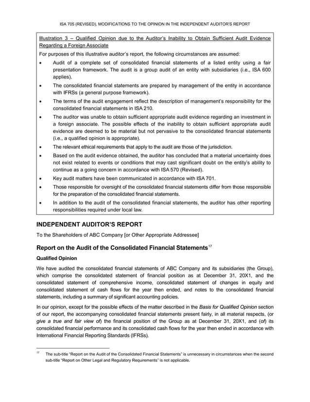 ISA: 705-Revised | PDF