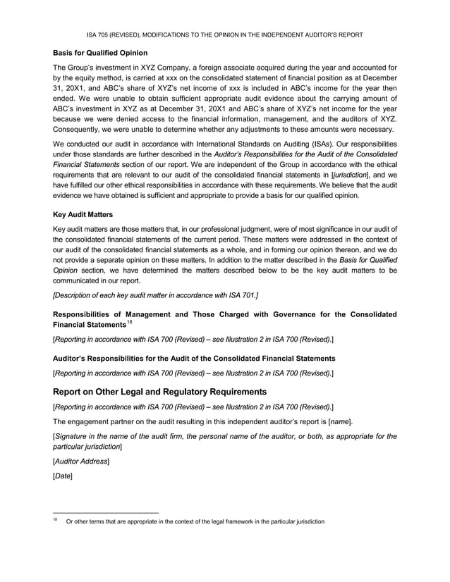 ISA: 705-Revised | PDF