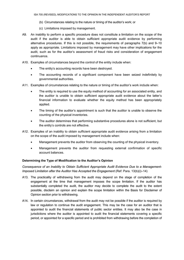 ISA: 705-Revised | PDF