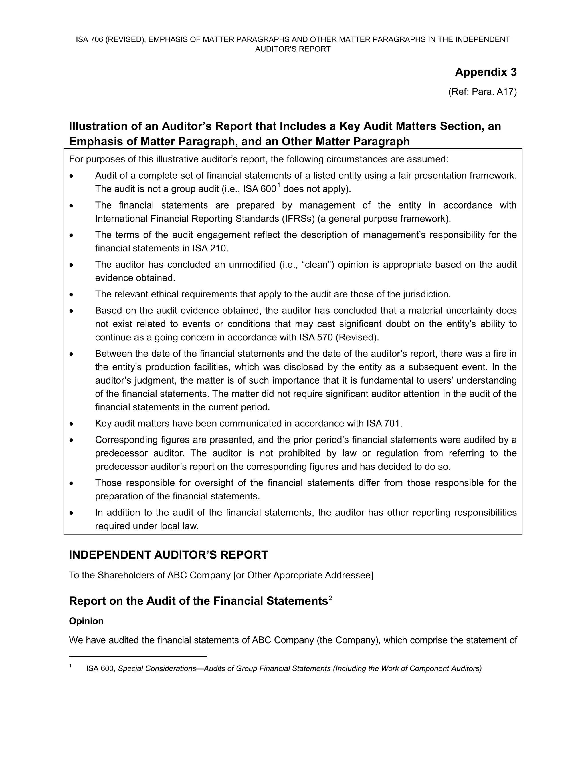 ISA: 706-Revised | PDF