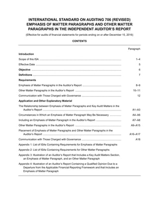 ISA: 706-Revised | PDF