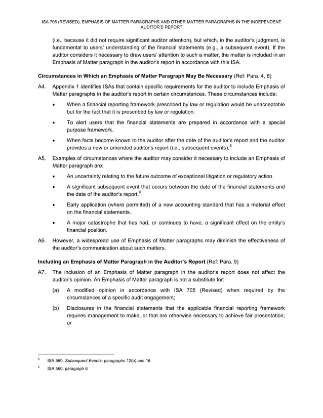 ISA: 706-Revised | PDF