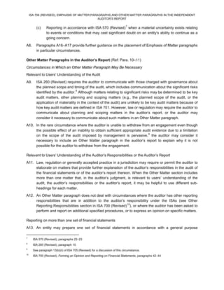 ISA: 706-Revised | PDF