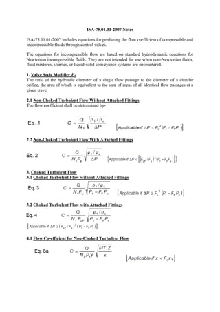 ISA 75.01.01-2007 notes | PDF
