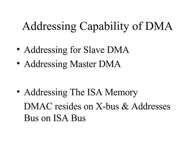 Isa Dma & Bus Masters | PPT