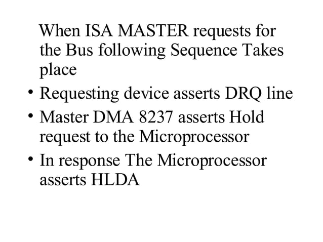 Isa Dma & Bus Masters | PPT