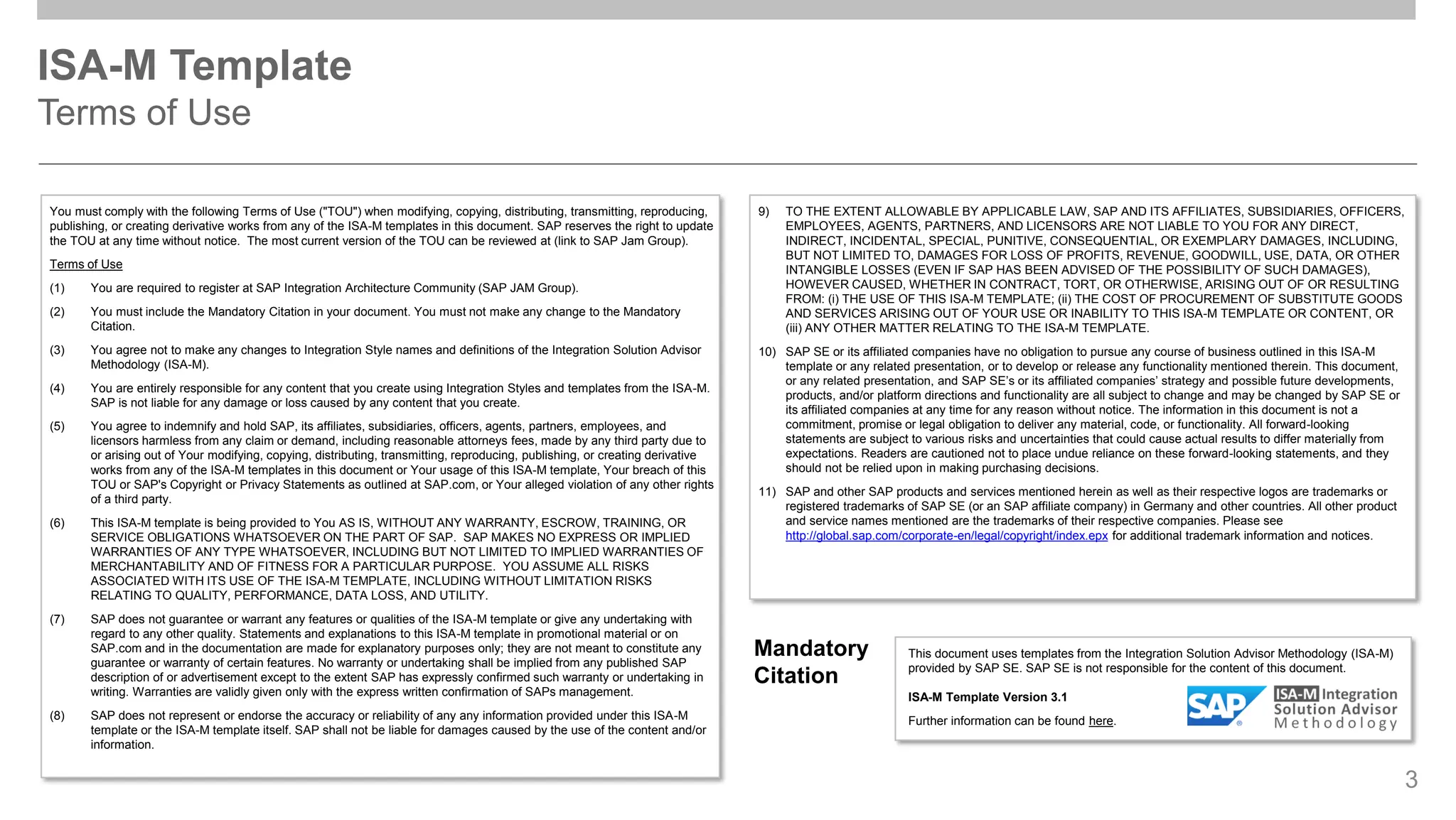 ISA M Template for cloud implemenation DRP | PPT