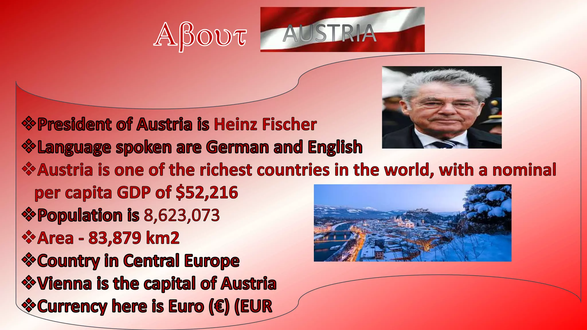 Austria - power point presentation | PPTX