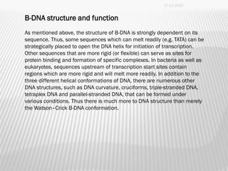 Forces responsible for A-, B- and Z-DNA: Structures, conformations ...