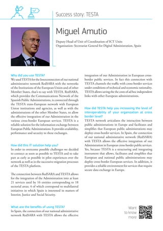 Isa2 success story: TESTA Network | PDF | Technology & Computing