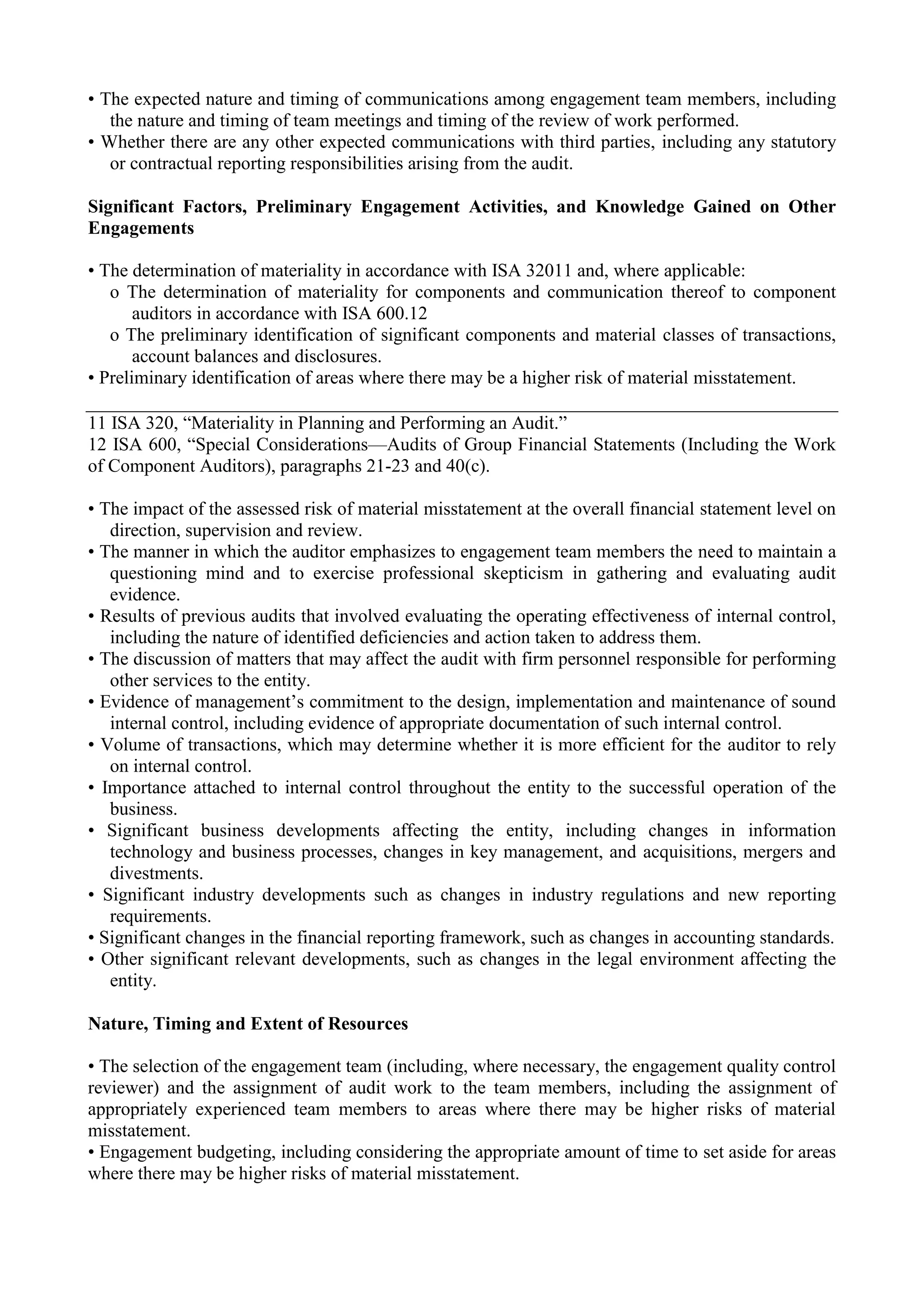 Isa 300 Planning An Audit Of Financial Statements En Ingles | DOCX