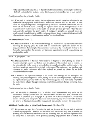 Isa 300 Planning An Audit Of Financial Statements En Ingles | DOCX