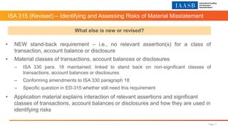 ISA 315 (Revised) - Exposure Draft Webinar | PDF