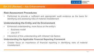 ISA 315 (Revised) - Exposure Draft Webinar | PDF