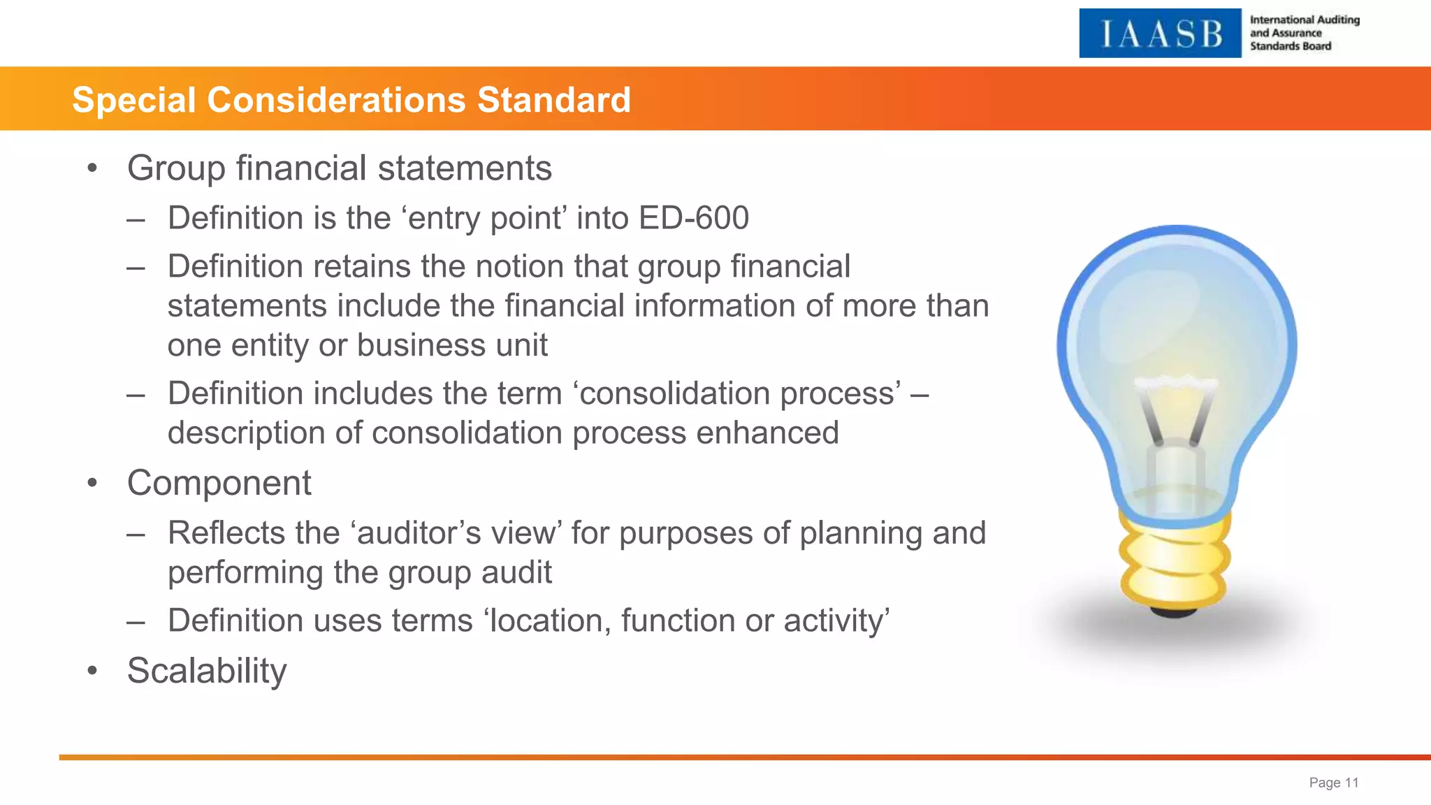 Exposure Draft ISA 600 – Group Audits | PPTX