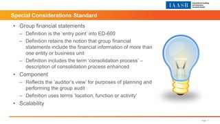 Exposure Draft ISA 600 – Group Audits | PPTX