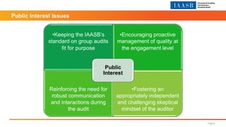 Exposure Draft ISA 600 – Group Audits | PPTX