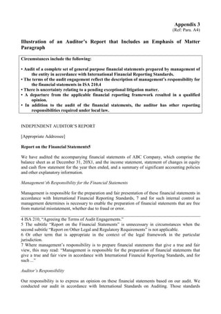 Isa 706 Emphasis Of Matter Paragraphs And Other Matter Paragraphs In ...