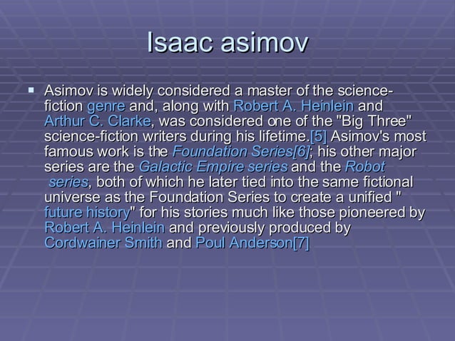 Isaac Asimov | PPT