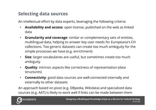 Designing a multilingual knowledge graph - DCMI2018 | PPT