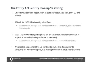 Designing a multilingual knowledge graph - DCMI2018 | PPT