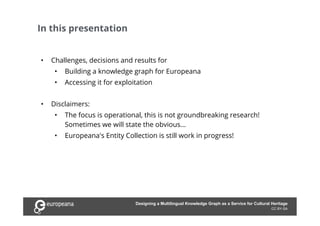 Designing a multilingual knowledge graph - DCMI2018 | PPT
