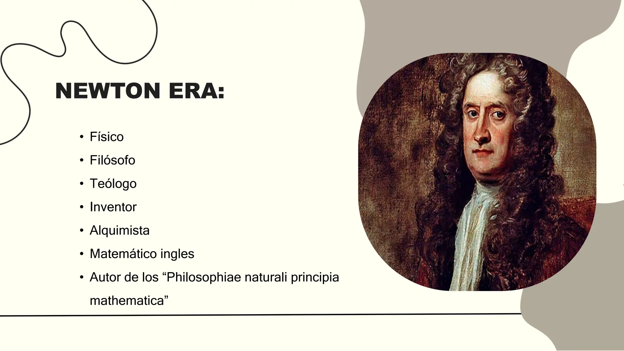 Biografía de Isaac Newton, sus parientes y sus inventos | PPT
