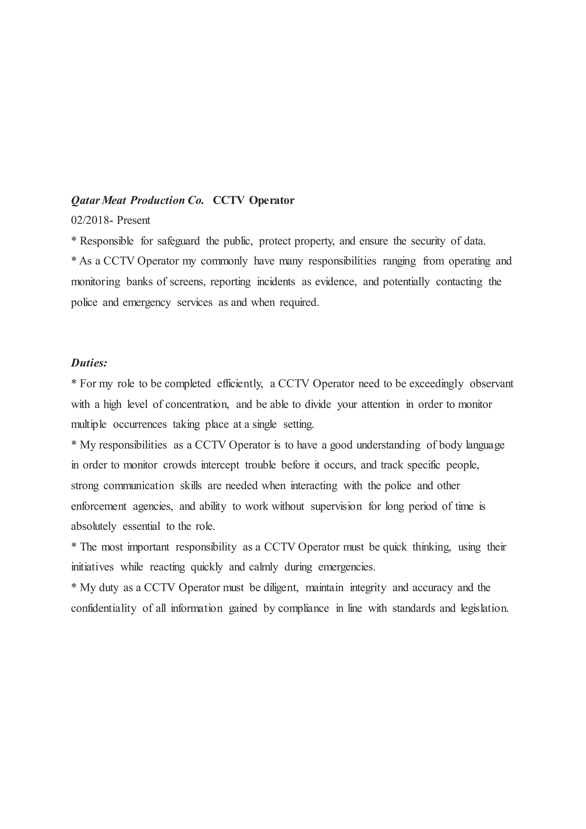 Isaac safety curriculum vitae | DOC